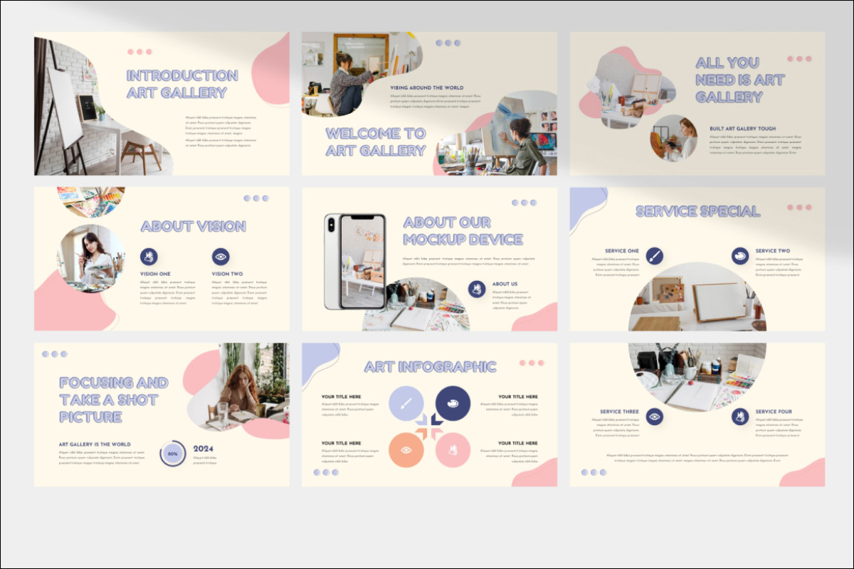 Art Gallery Presentation Template | Nulivo Market